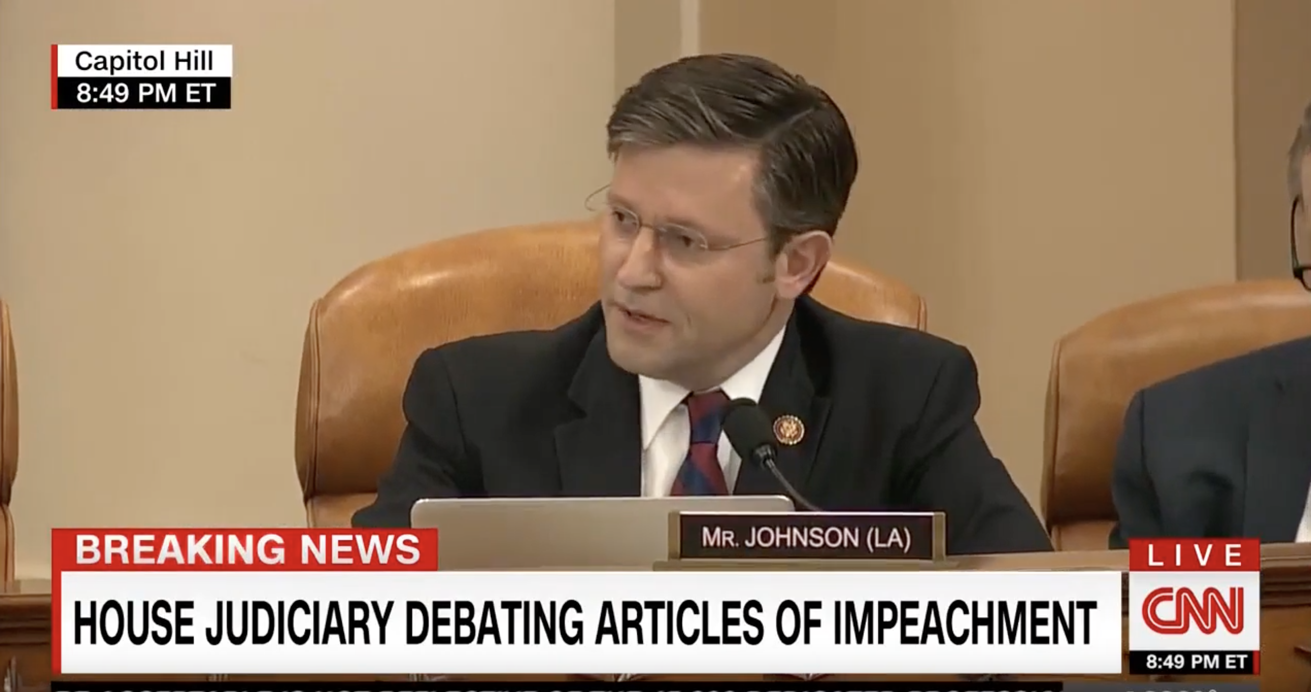 JOHNSON: CONGRESS DOESN’T GET TO REMOVE A PRESIDENT JUST BECAUSE THEY ...